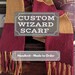 Custom Wizard Scarf Handknit - Etsy