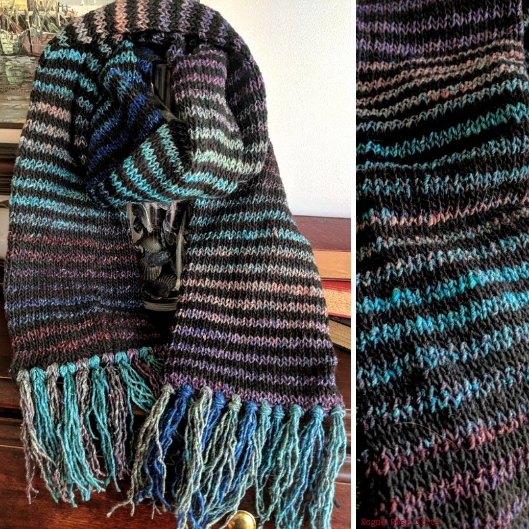Color Changing wool scarf Adult Size | Etsy