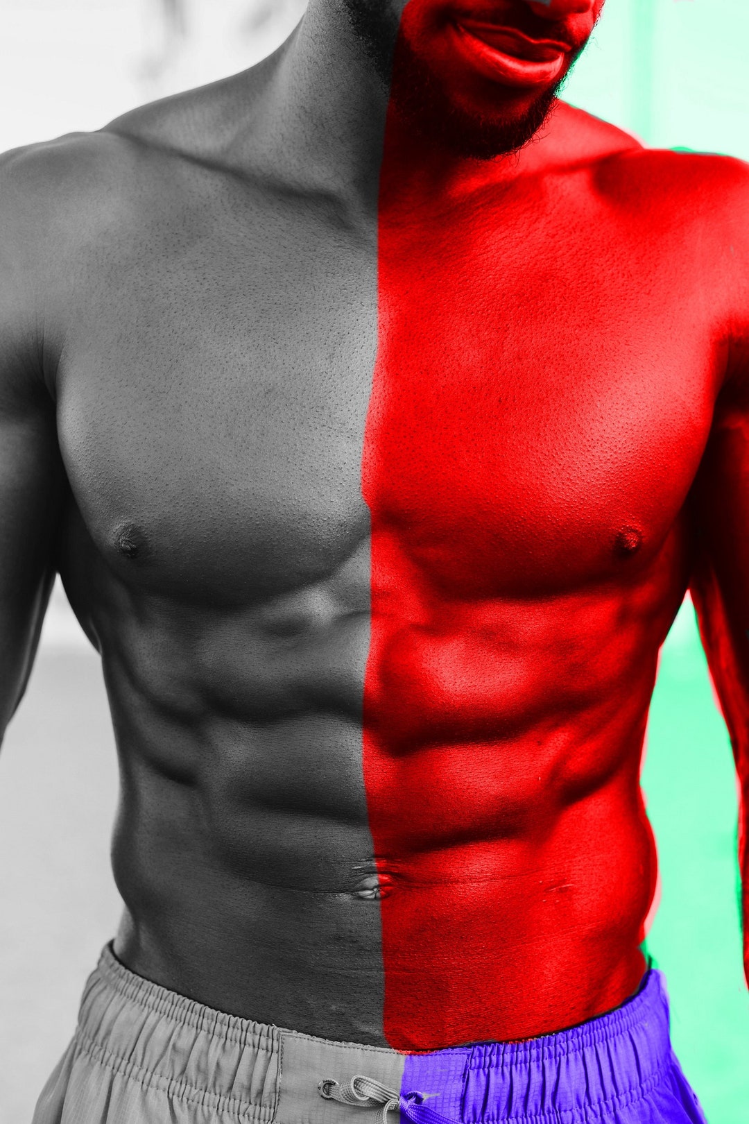 Adult Coloring Page - Black Abs - Etsy