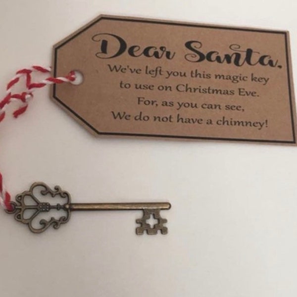 Santa Key - Etsy