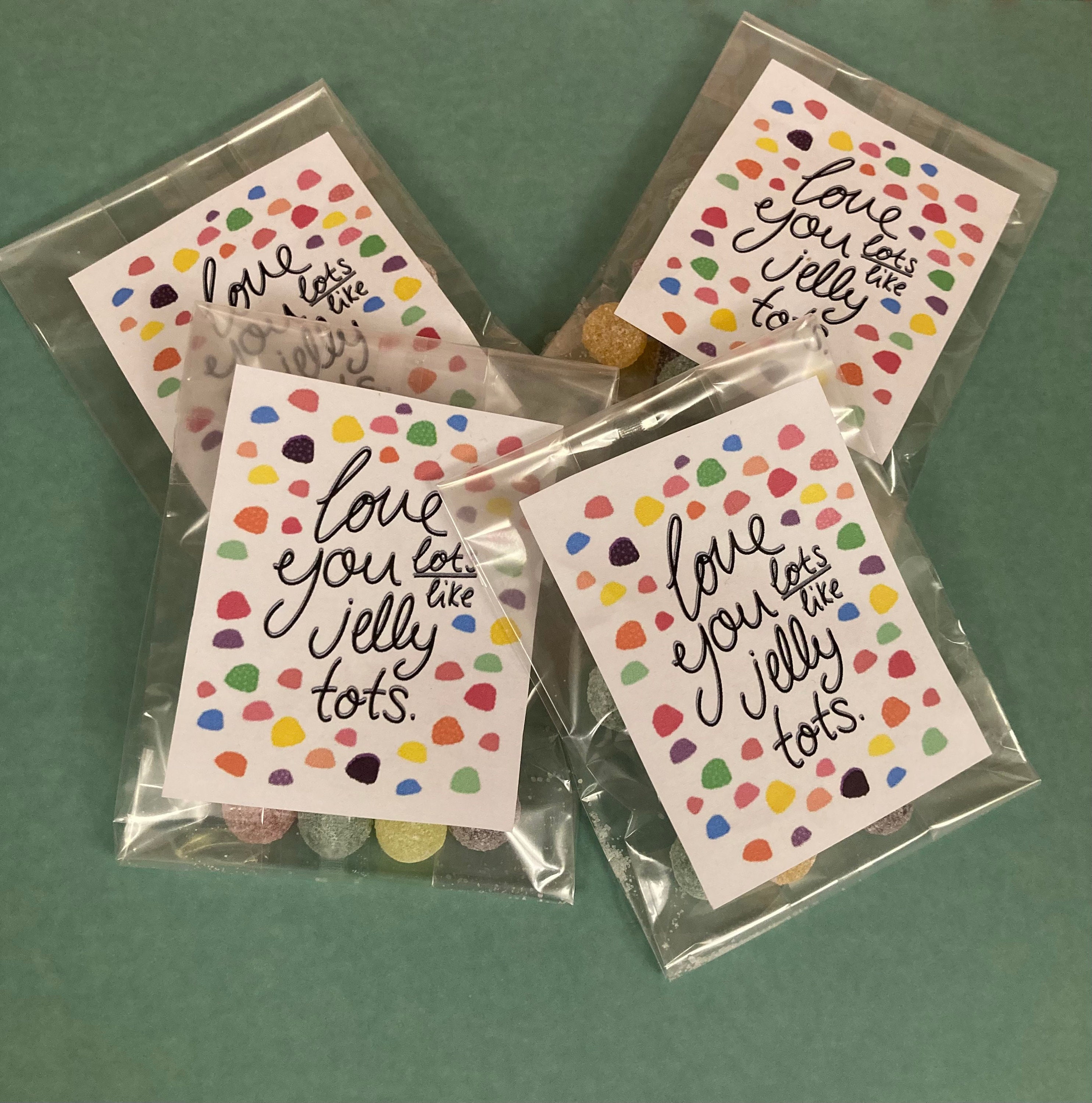 Valentines Jelly Tots Gift. Jelly Tots Sweets - Etsy