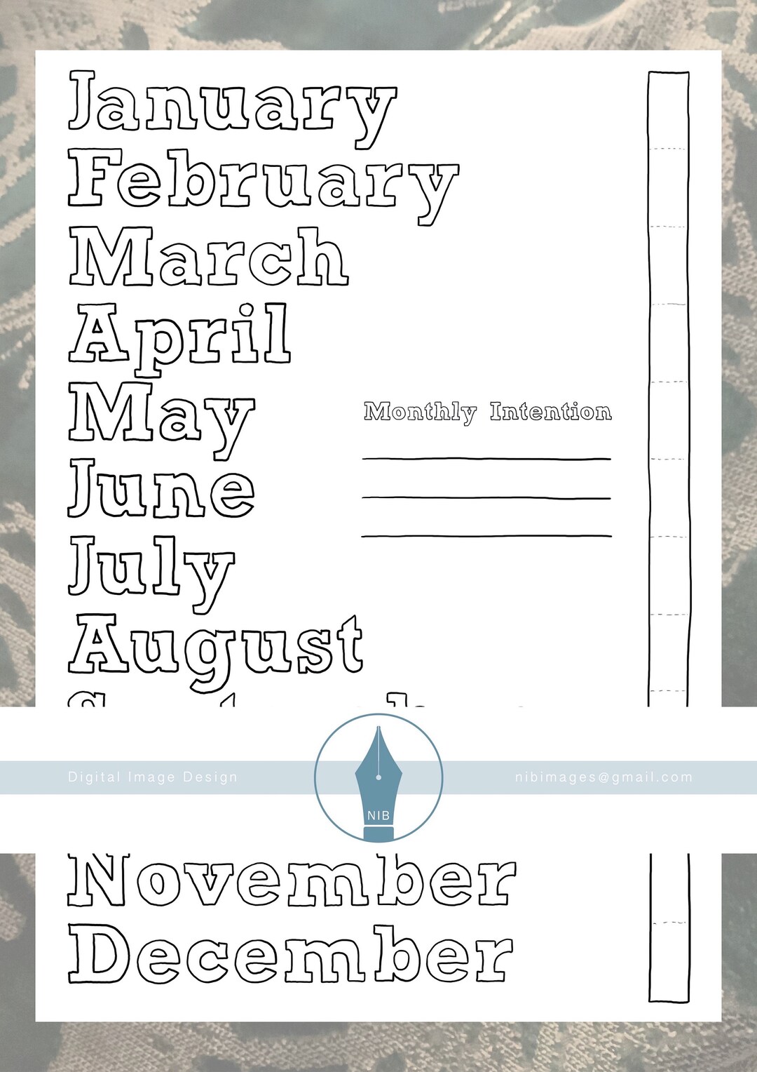 Monthly Tracker. Colouring in Mindfulness Tracker. Use for Saving Money ...