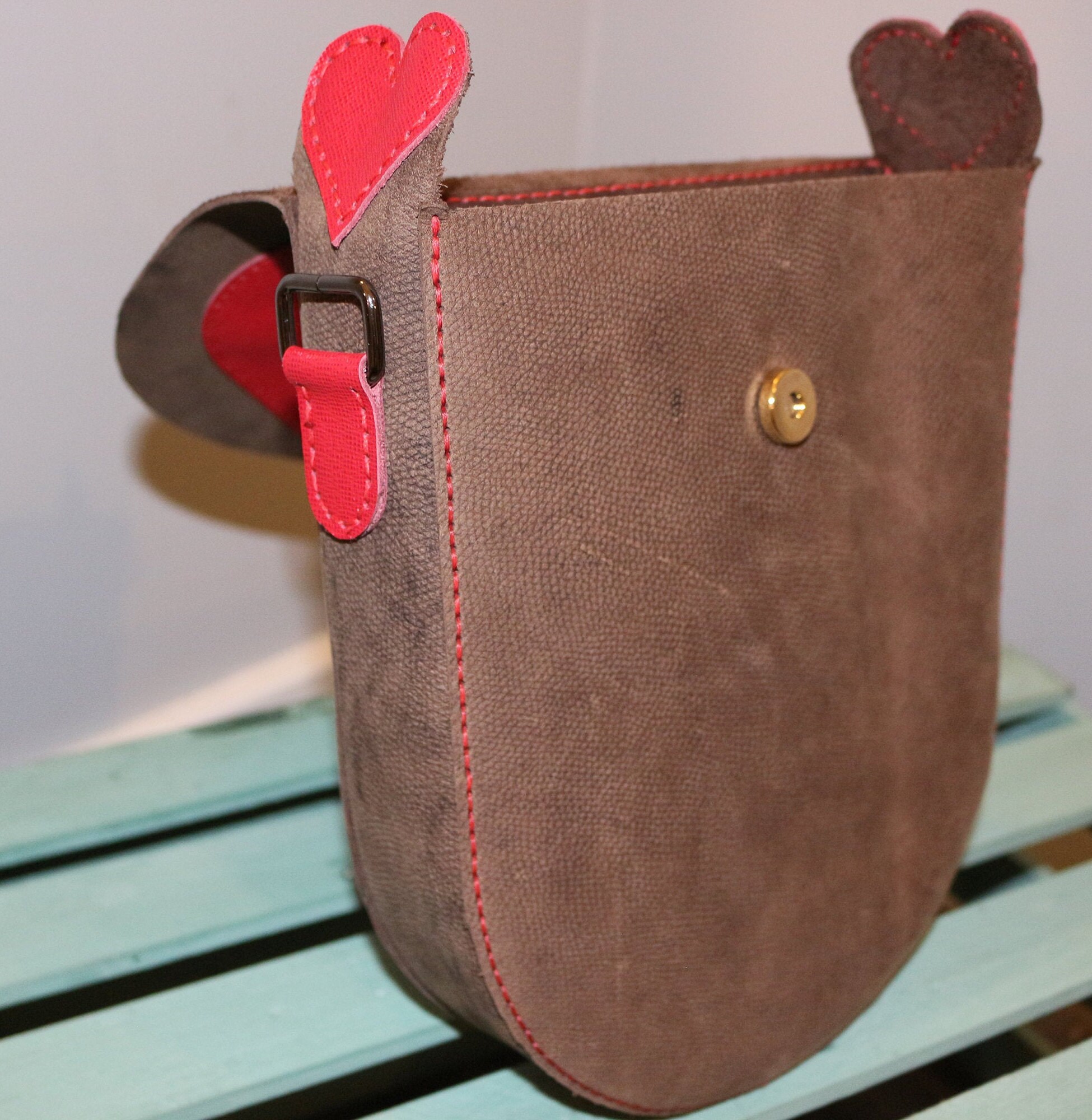 Heart Bag Pattern Pdf Download leather Messenger Bag - Etsy