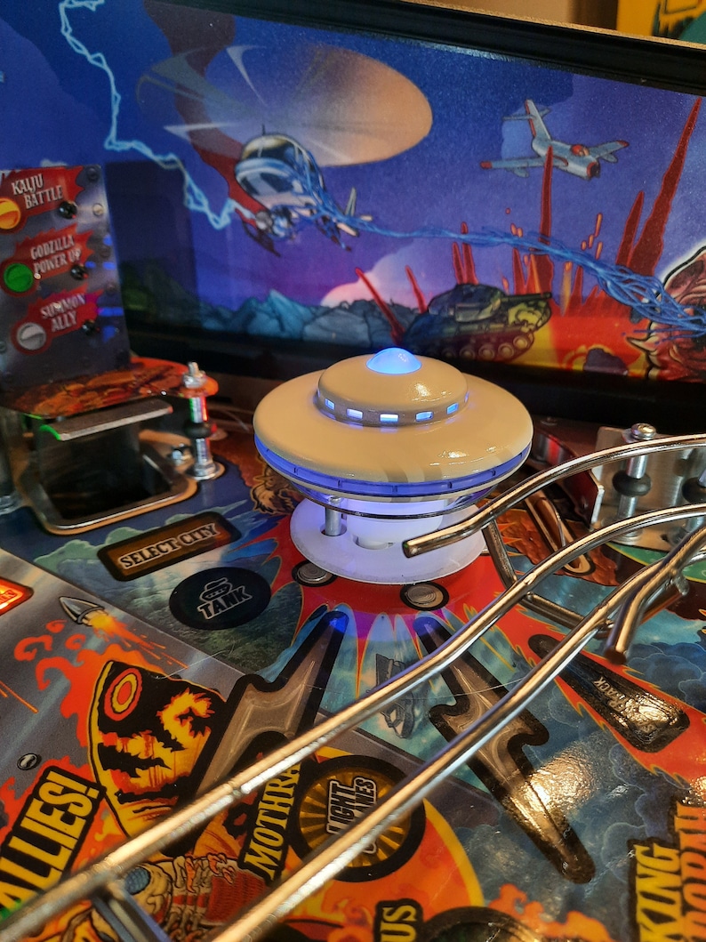 Raiden Mods - Stern Godzilla Pinball UFO Mod - Etsy