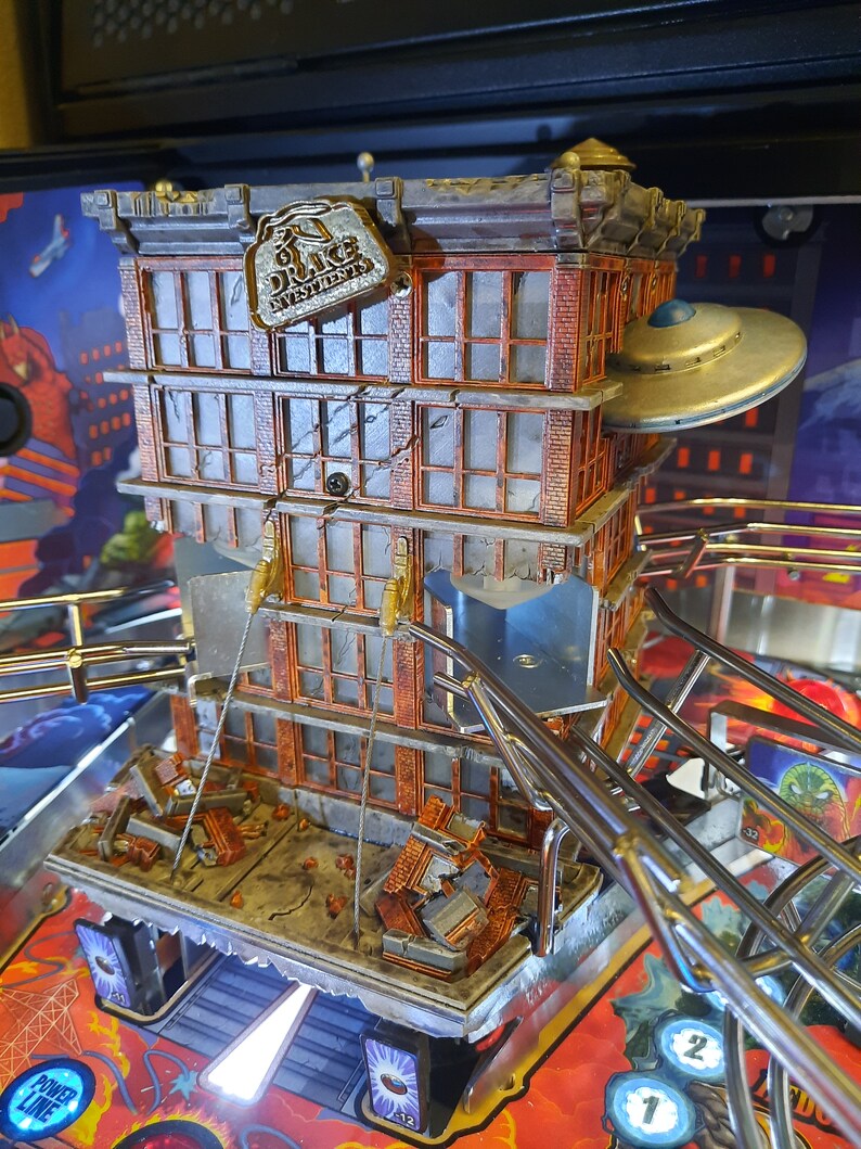 Raiden Mods Stern Godzilla Pinball Main Building Mod - Etsy