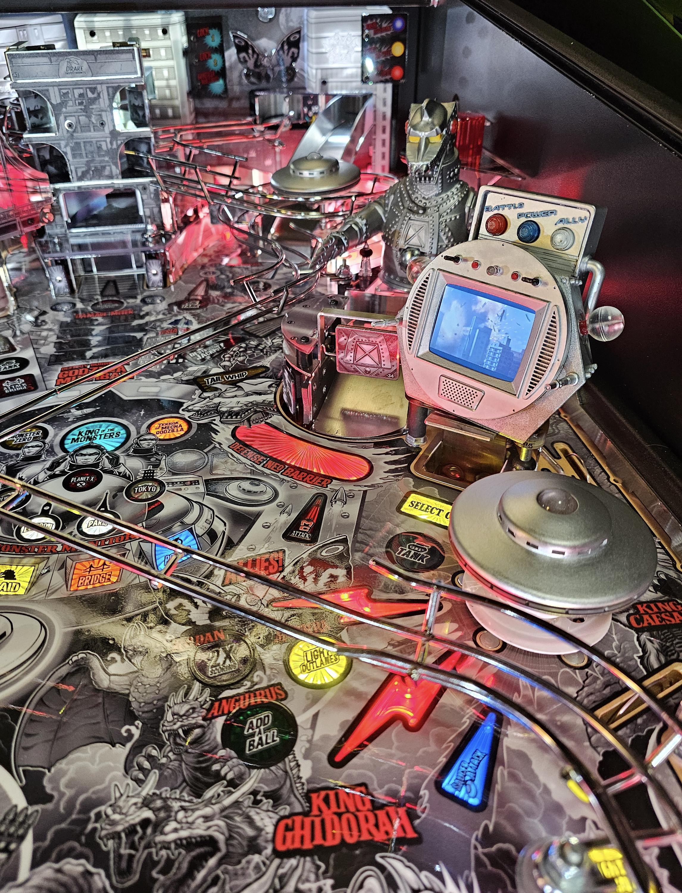 Godzilla Premium Super Geiger LCD Screen Scoop Mod for Stern Pinball ...