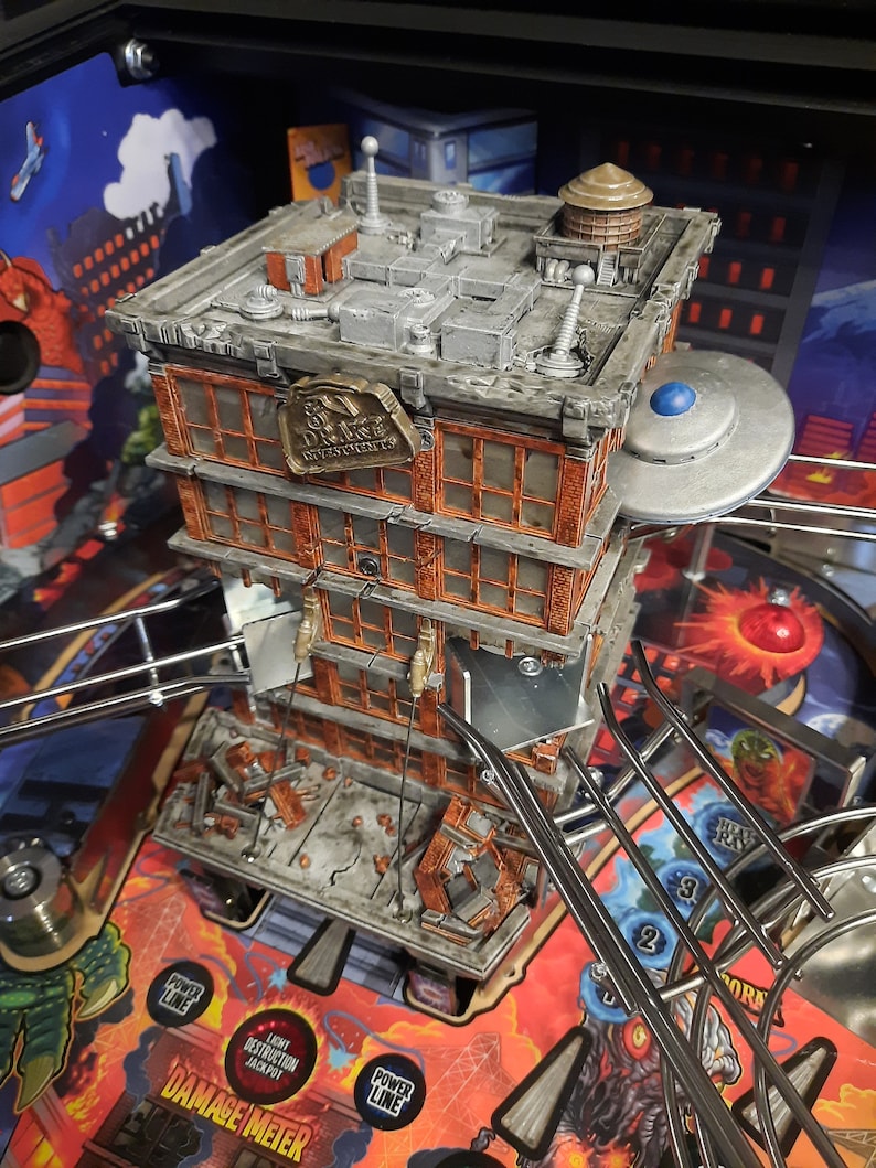 Raiden Mods Stern Godzilla Pinball Main Building Mod - Etsy