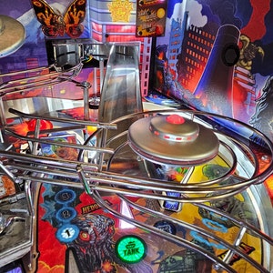 Stern Godzilla Pinball Light-up UFO Hoop Rail Mod Kit - Etsy