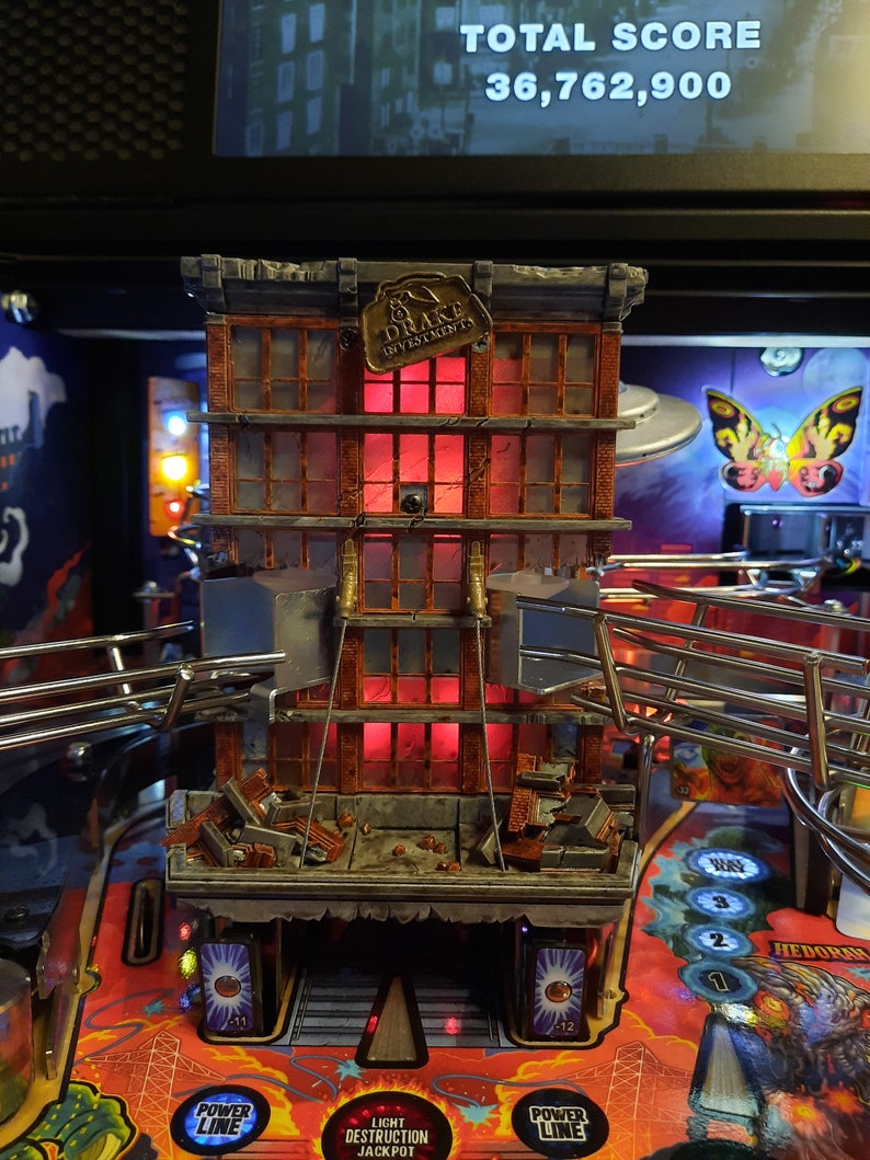 Raiden Mods Stern Godzilla Pinball Main Building Mod - Etsy