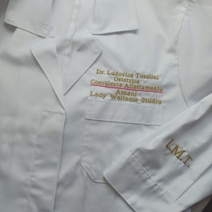 Custom Personalized Embroidered Lab Coat, Doctor Women & Men ...