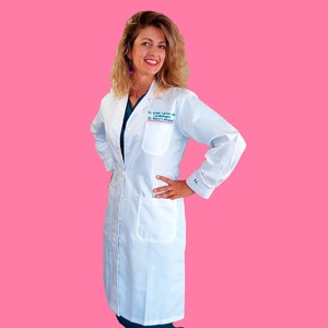Custom Personalized Embroidered Lab Coat, Doctor Women & Men ...