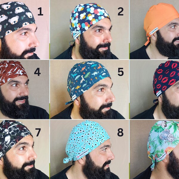 Scrub Caps Men - Etsy