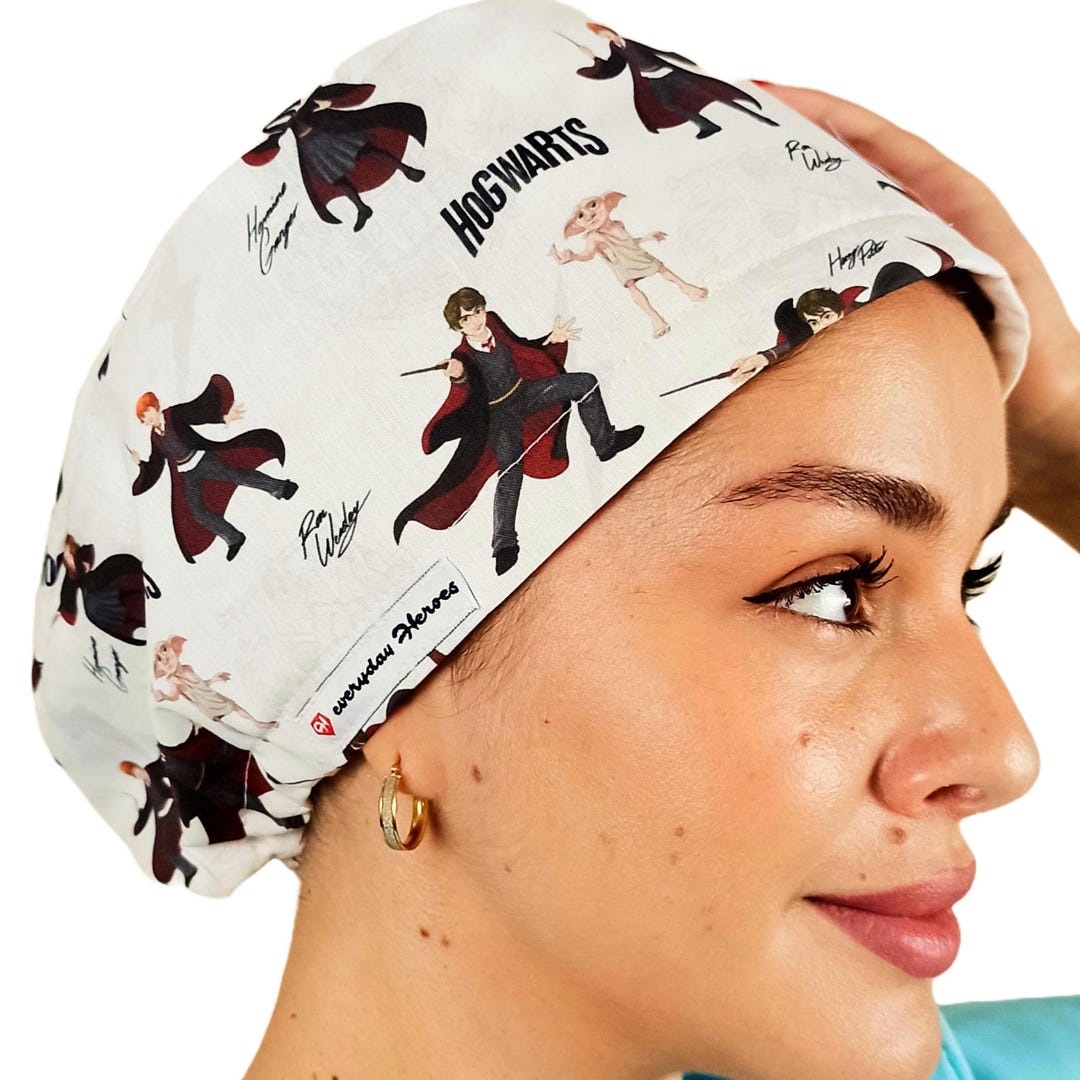 Magical Wizard School Scrub Cap Wizard World Inspired Surgical Cap ...
