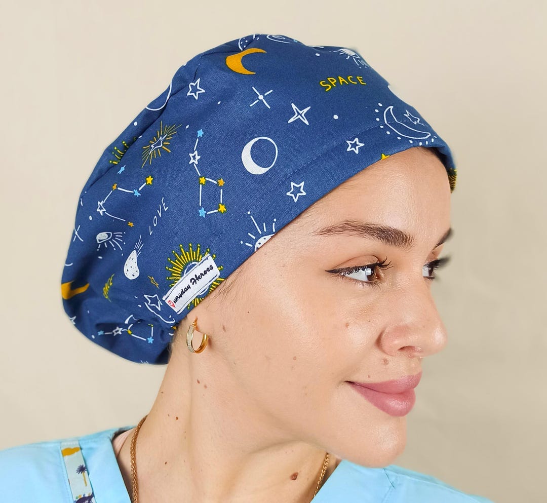Big Dipper Little Dipper Constellation Scrub Caps, Ursa Minor Surgical ...