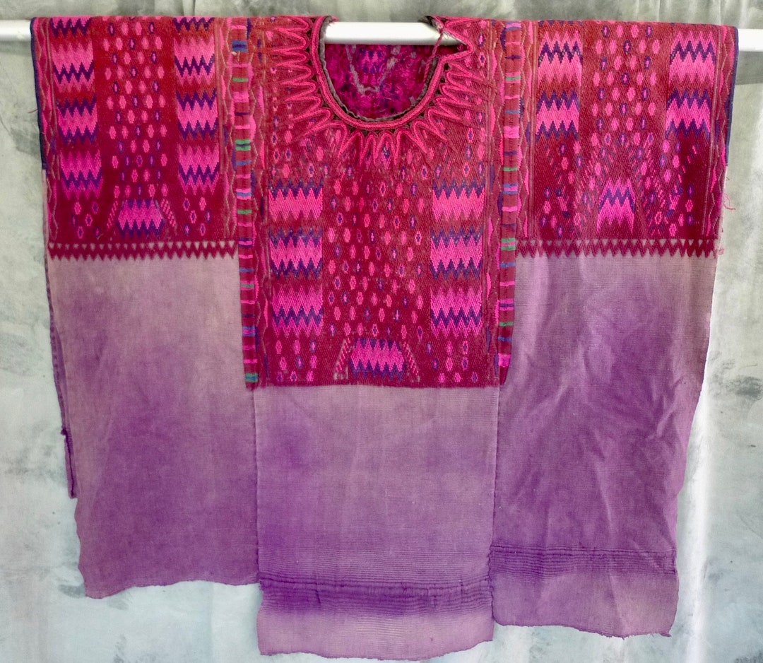 Vintage Hand Woven GUATEMALAN Huipil Blouse Handmade TRADITIONAL ...