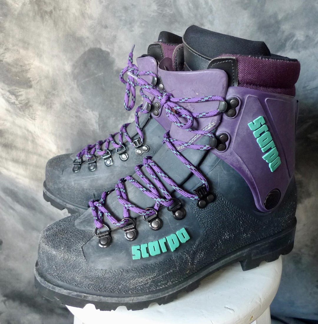 SCARPA Hiking Boots Inverno Black PURPLE Hard Shell Mountaineering ...