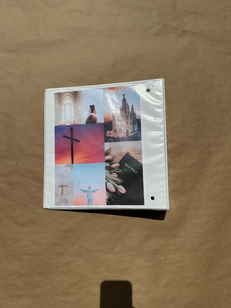 Bible Collage Binder Cover | Aesthetic School Supplies - Etsy