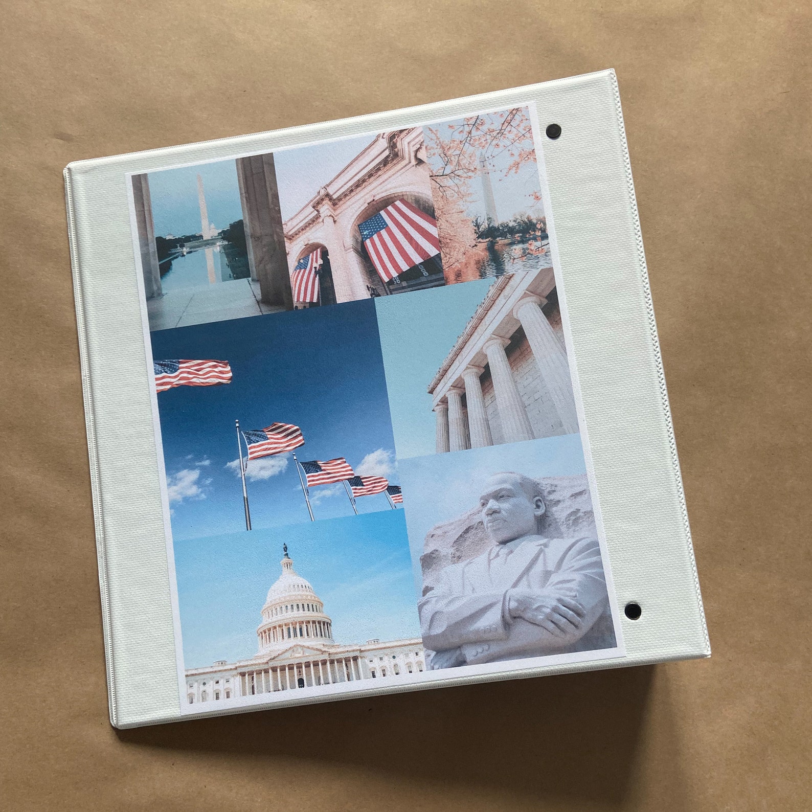 US History Collage Binder Cover | Aesthetic School Supplies - Etsy