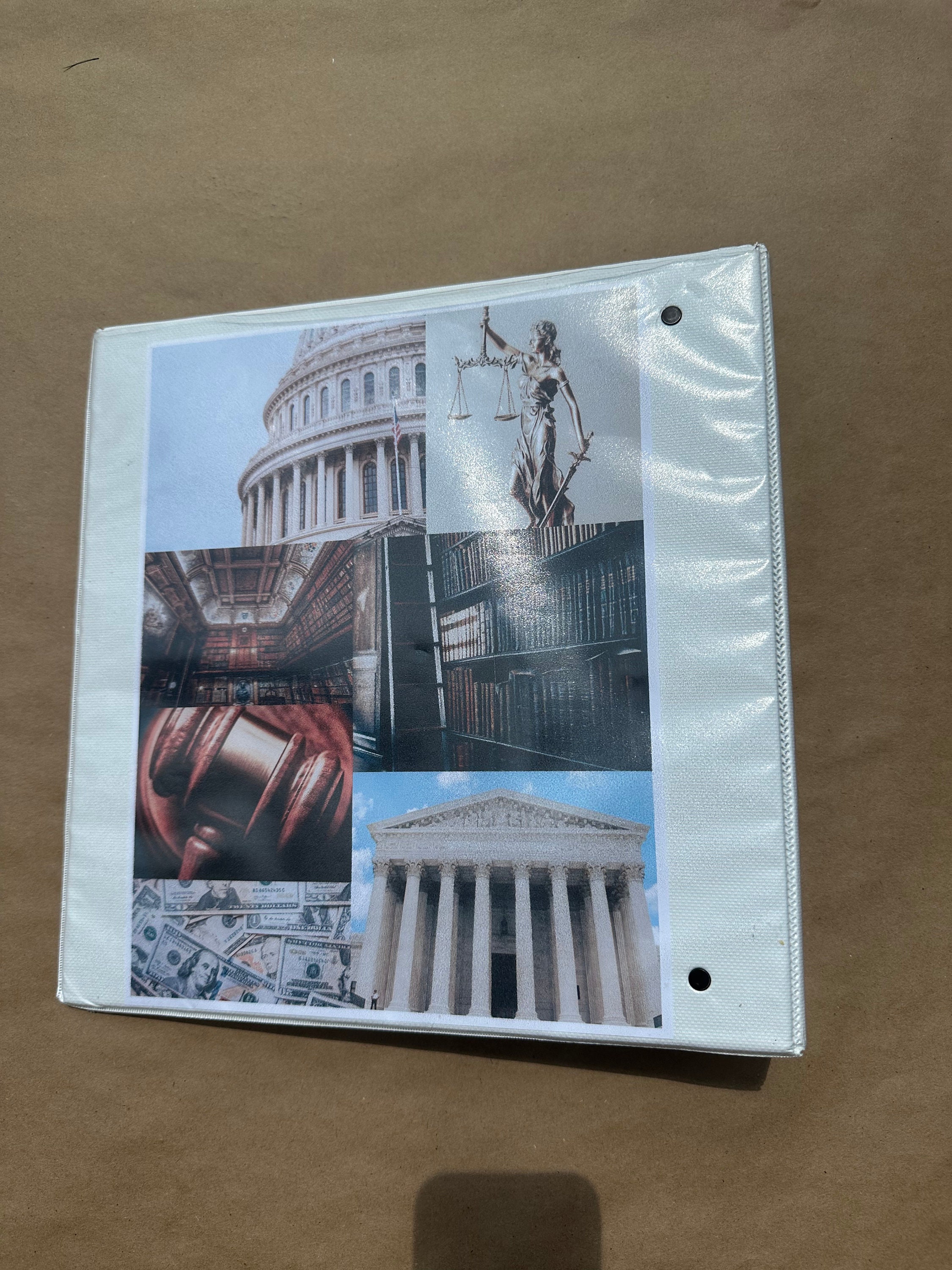 Government Collage Binder Cover | Aesthetic School Supplies - Etsy
