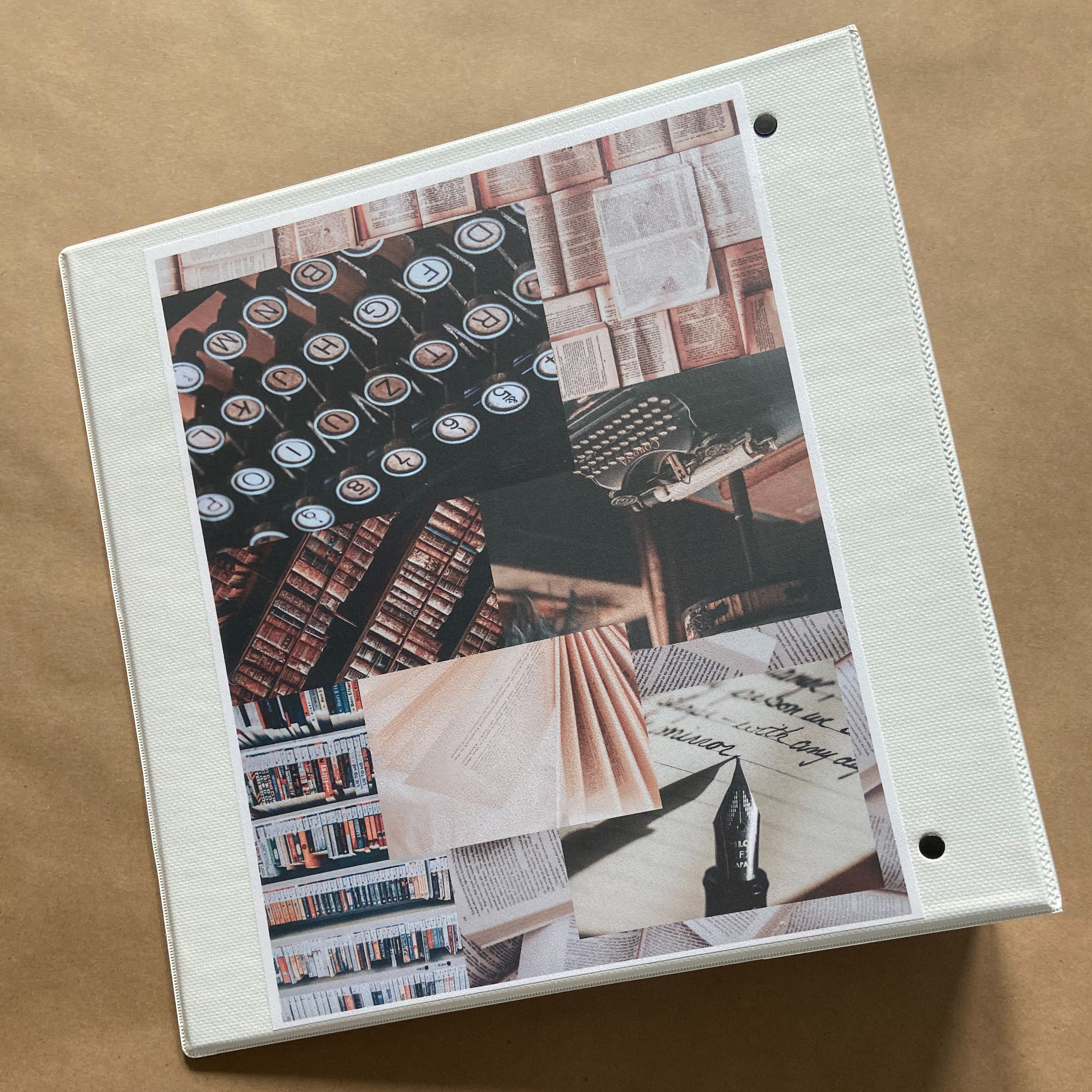 English Collage Binder Cover | Aesthetic School Supplies - Etsy