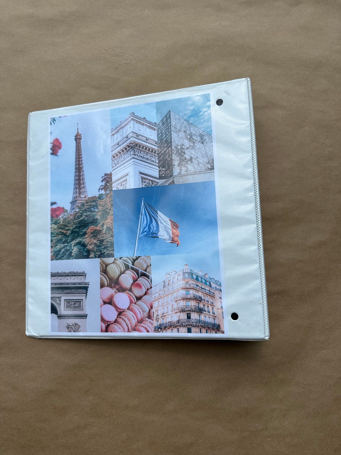French Collage Binder Cover | Aesthetic School Supplies - Etsy