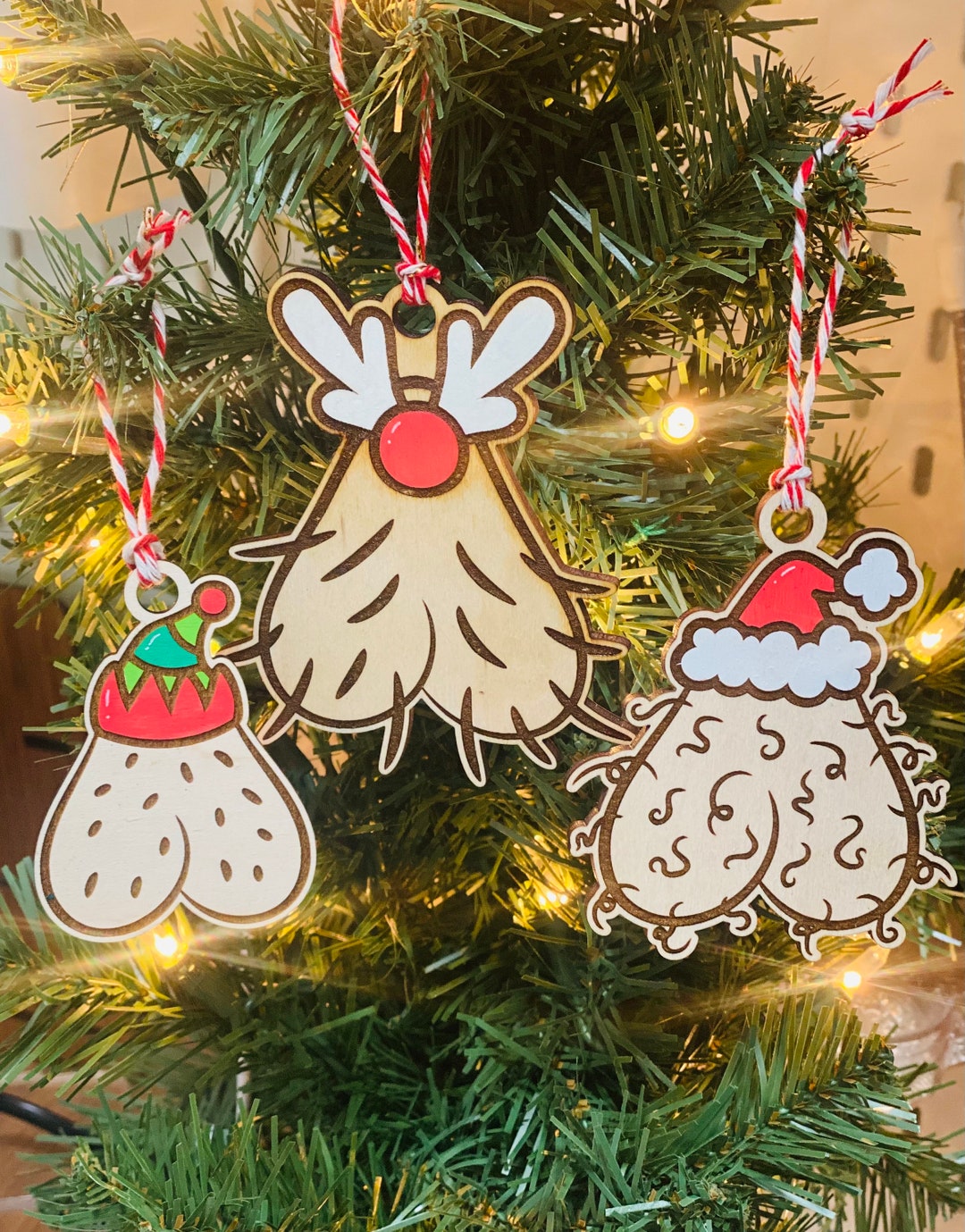 Christmas Balls, Inappropriate Ornament, Funny Gift, Gag Gift - Etsy