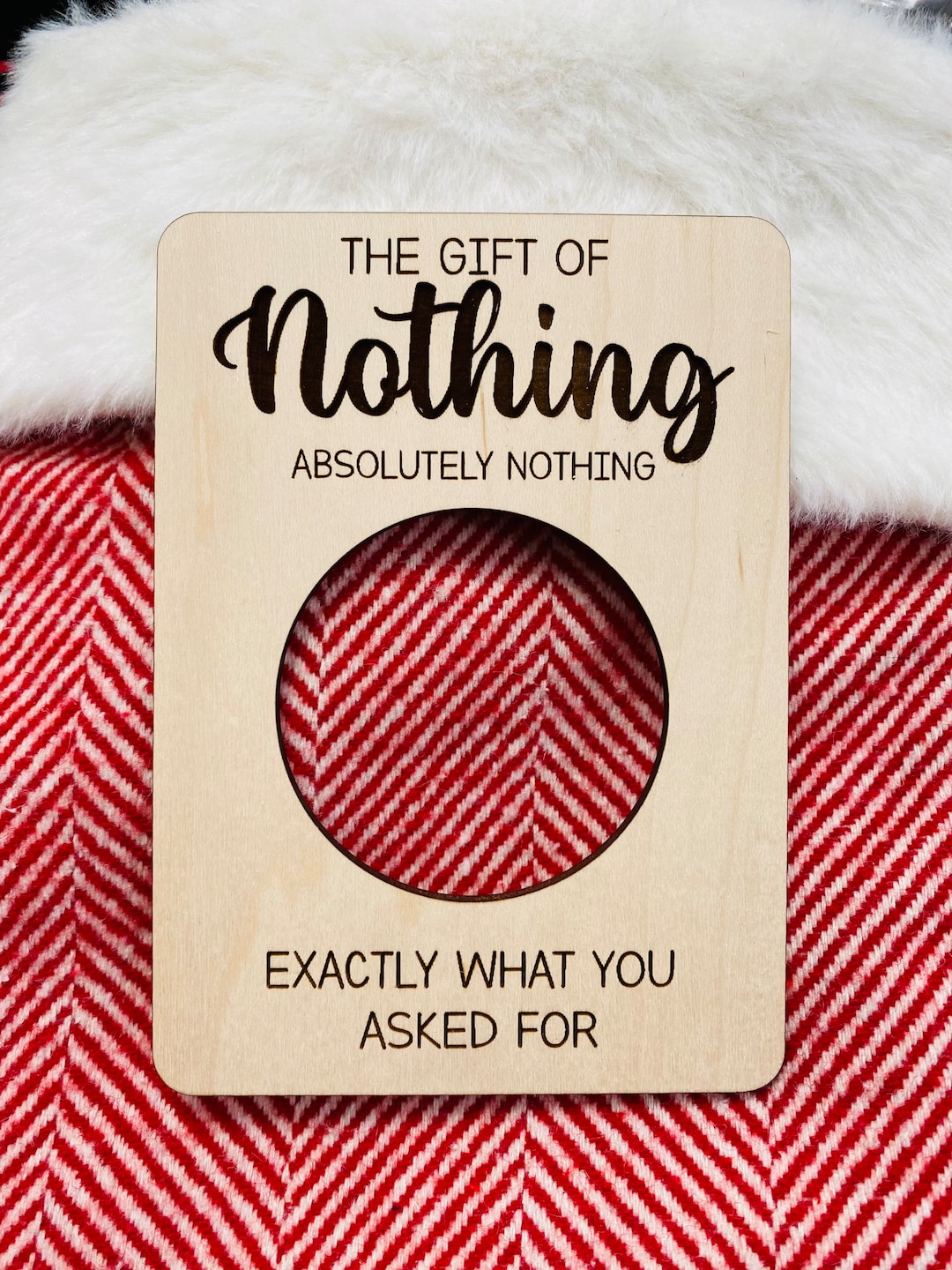 Gift of Nothing, Gag Gift, What You Asked For - Etsy