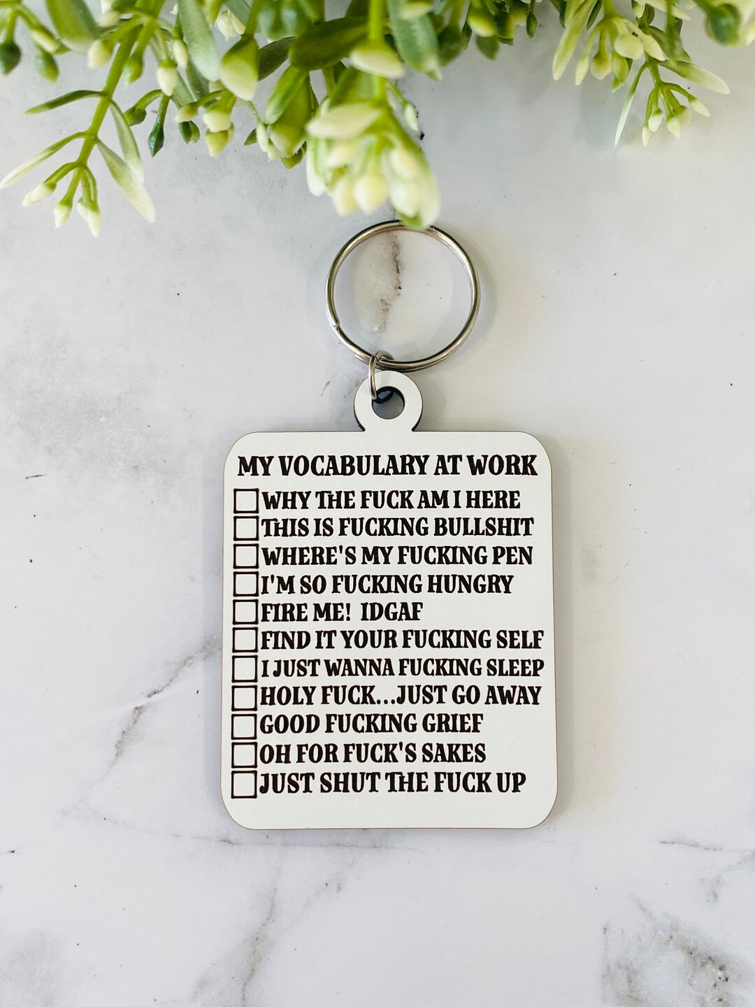 Work Keychain, Funny Gift, Adult Humor - Etsy