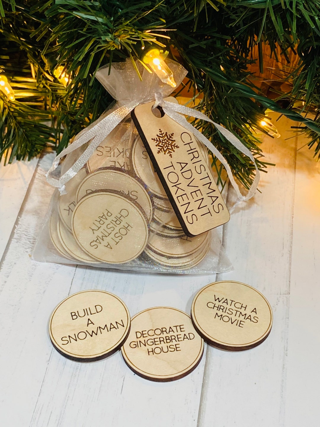 25 Days of Christmas, Advent Tokens, Family Activities - Etsy