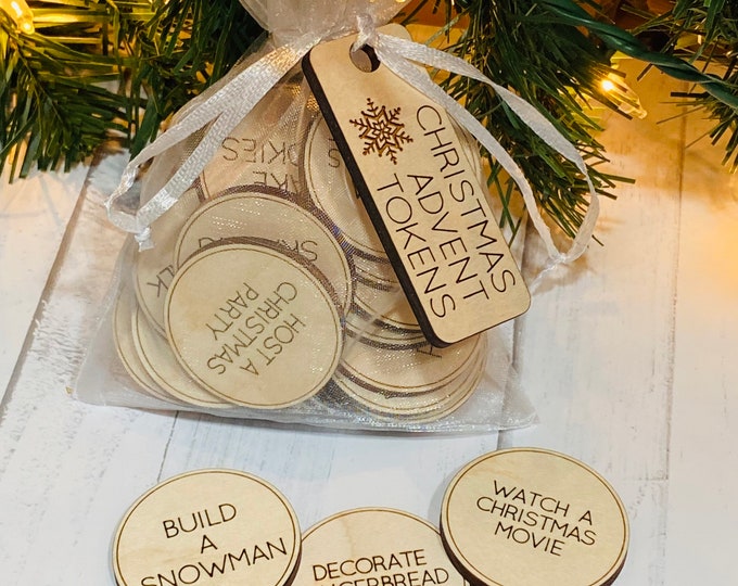 25 Days of Christmas, Advent Tokens, Family Activities - Etsy