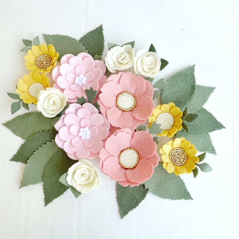 Felt Flowers - Etsy