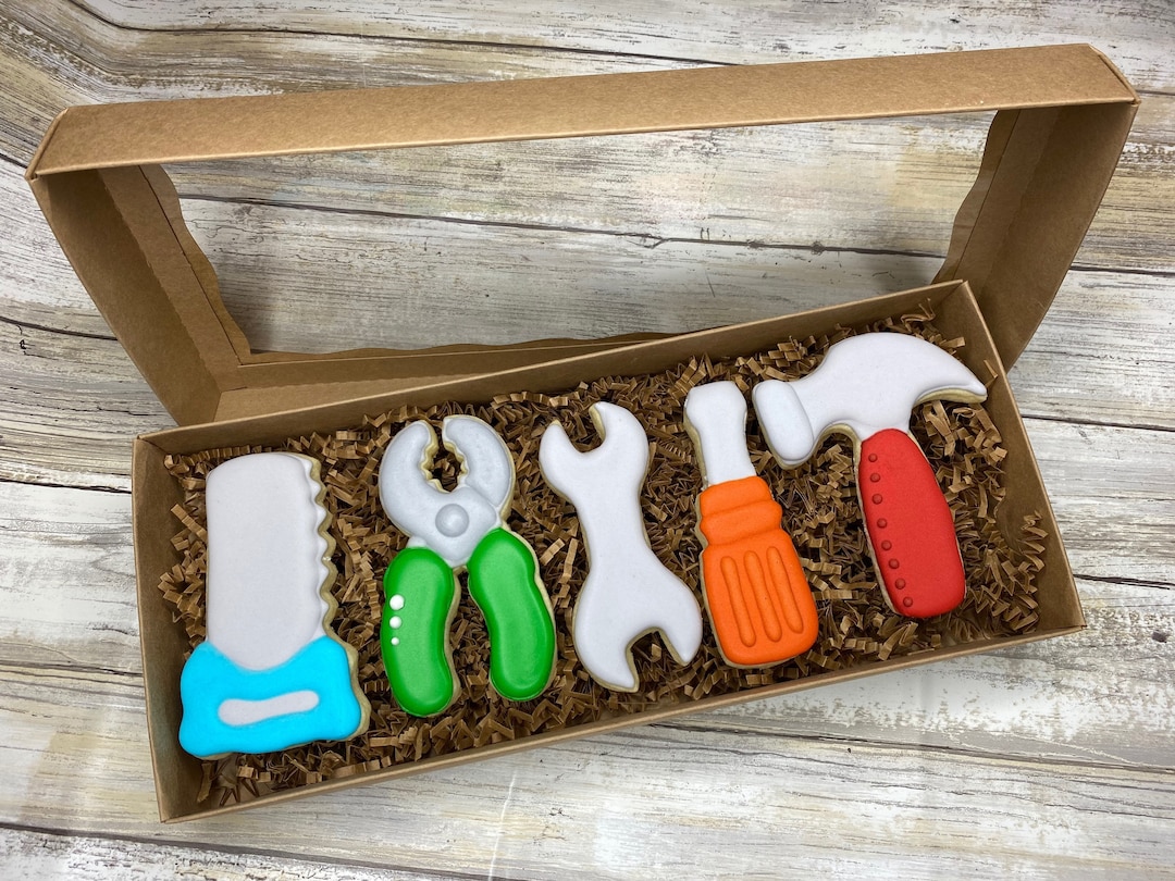 Tool Set Cookies: Handyman Gift Boxed Cookies - Etsy