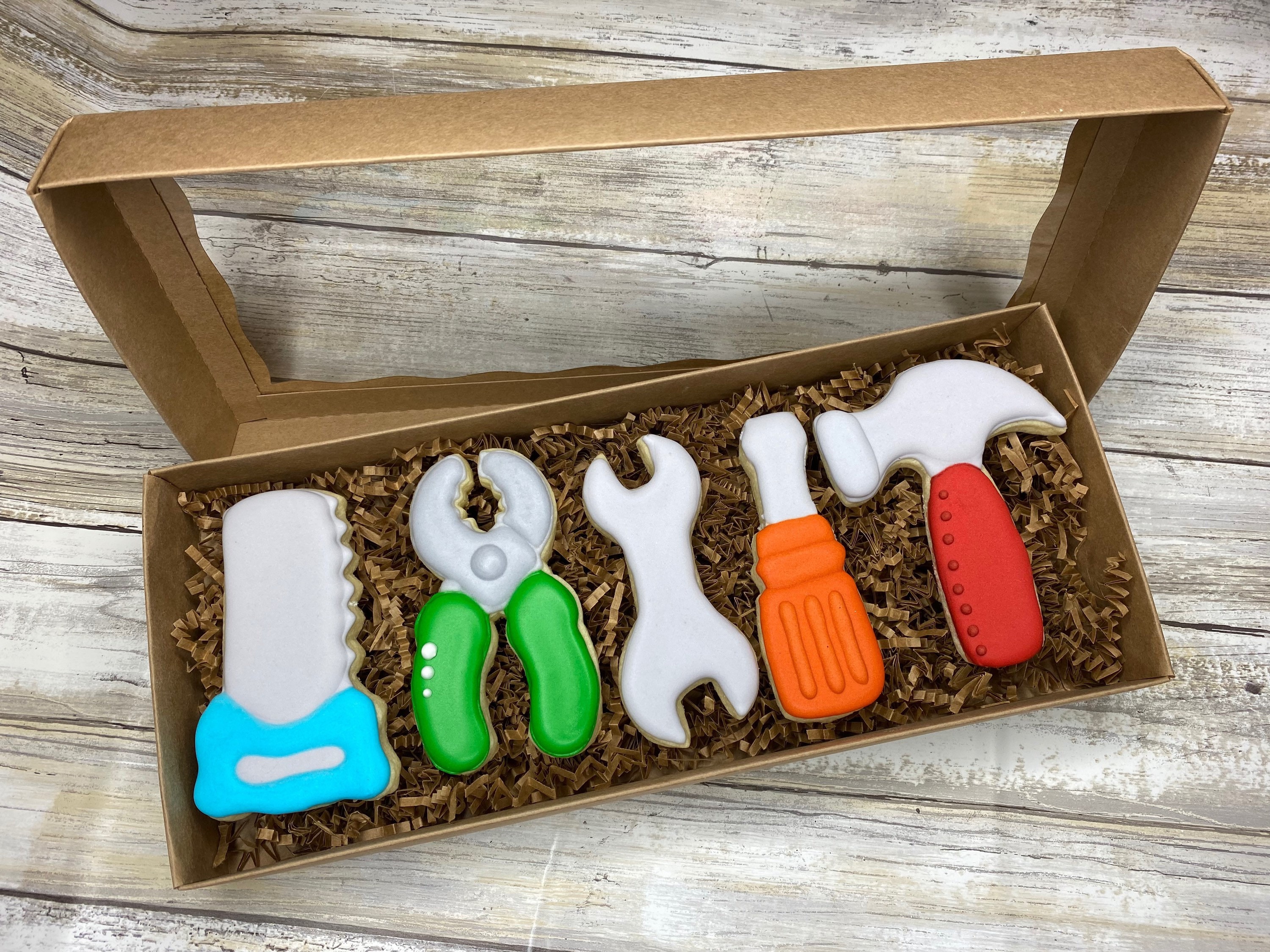 Tool Set Cookies, Handyman Gift, Boxed Cookie Gift, Child's Party Treat ...