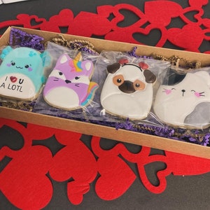 Squish-ies Boxed Cookie Set, Decorated Squish Mallow Inspired Sugar ...