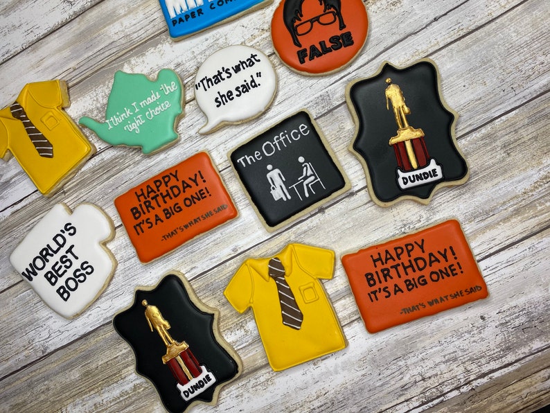 Buy The Office Sugar Cookie Set, Birthday Party Favors Online in India ...