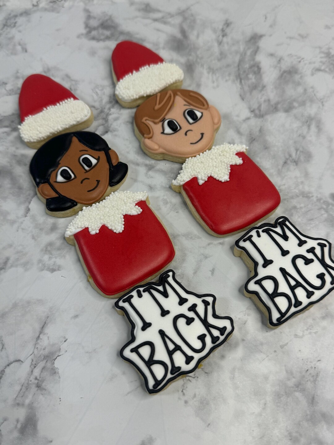 I'm Back!- Elf Mini Cookie Set, Christmas, Elves, Magic Elves, Santa's ...