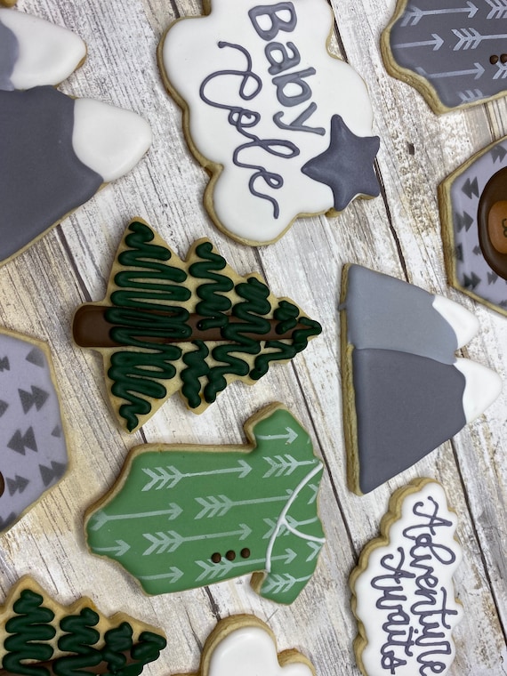 Outdoor Themed Baby Shower Cookies