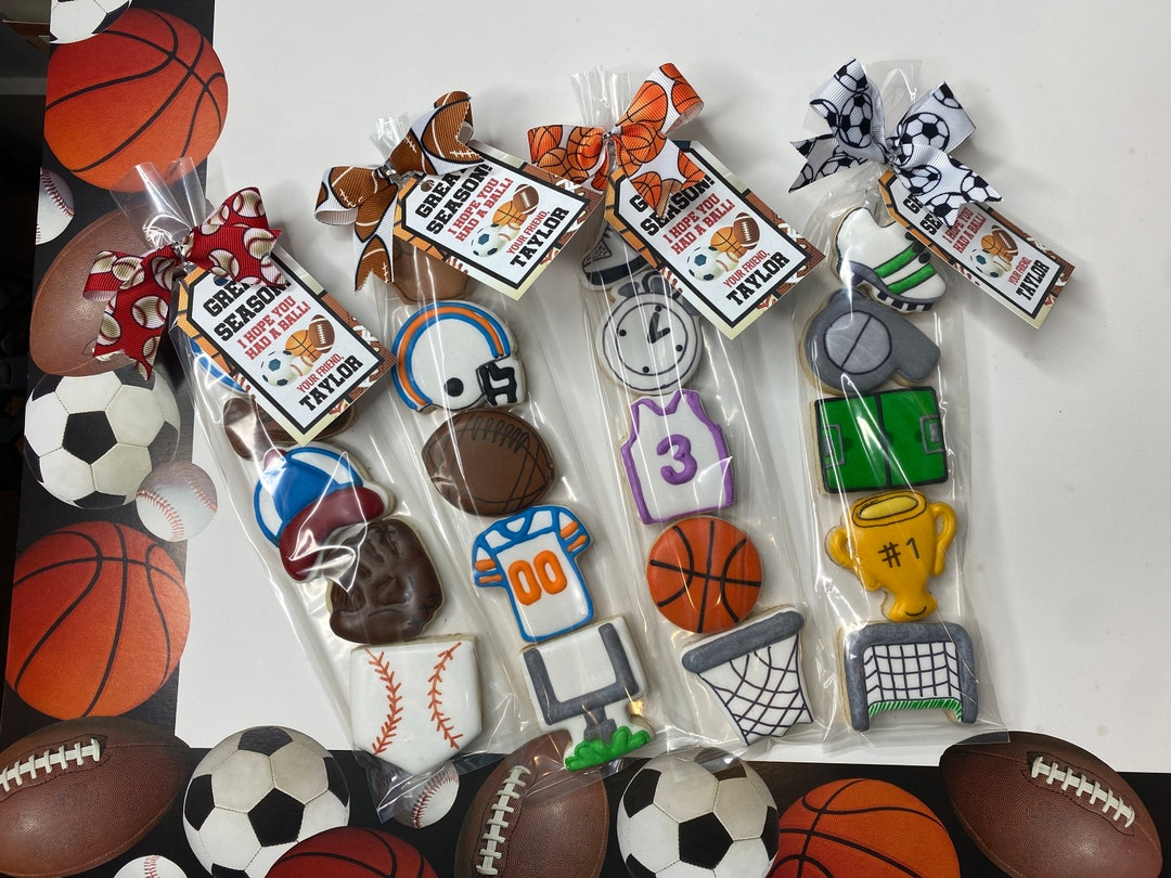 Sports Team Party Favor Cookies: Mini Treats, End of Season Gift - Etsy