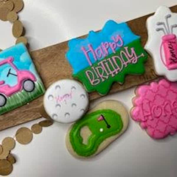Golf Themed Cookies - Etsy