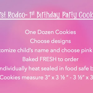 My First Rodeo Cookies, 1st Birthday Celebration, Boy and Girl Party ...