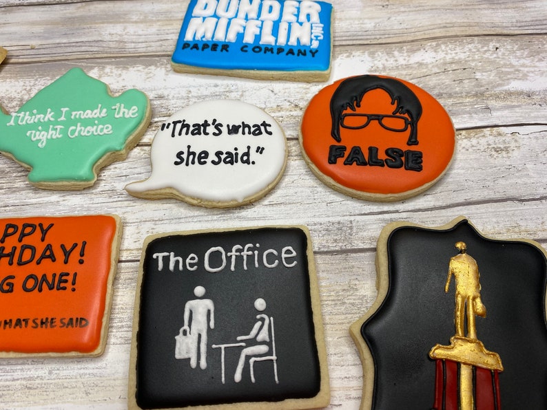 Buy The Office Sugar Cookie Set, Birthday Party Favors Online in India ...