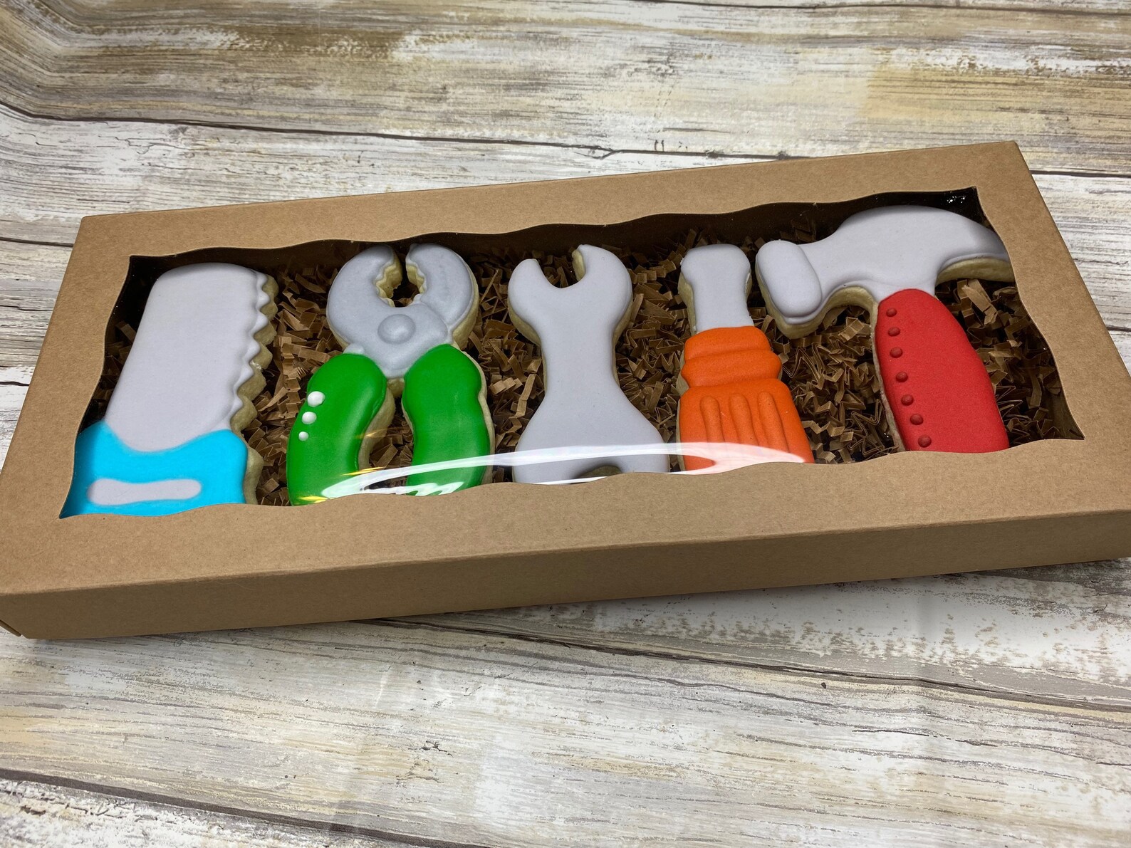 Tool Set Decorated Sugar Cookies: Handyman Gift Boxed Cookies - Etsy
