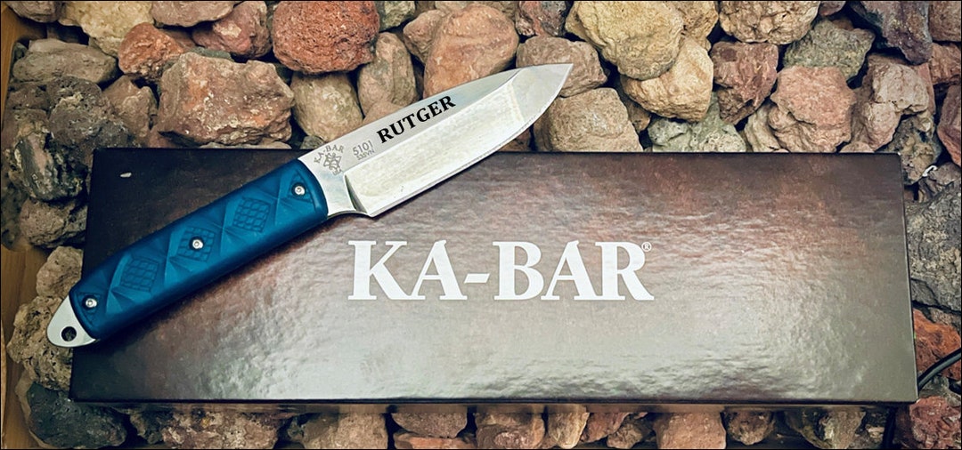 Father's Day Custom Engraved Customized Knife Ka-bar Bushcraft Gear ...
