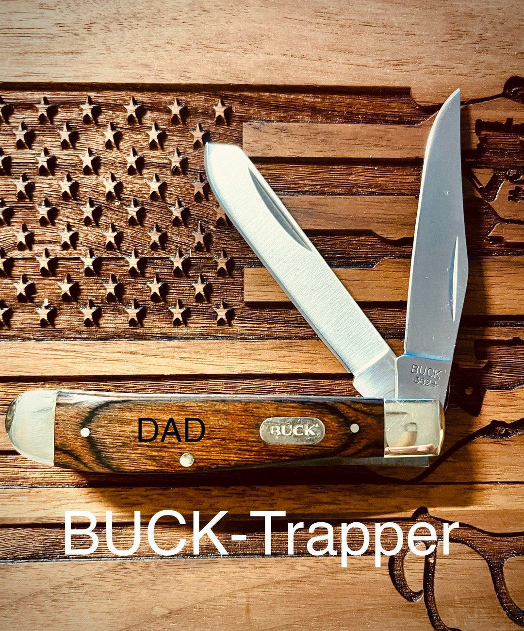 Custom Engraved Buck Trapper Bushcraft Gear Camping Gear Hiking Gear ...