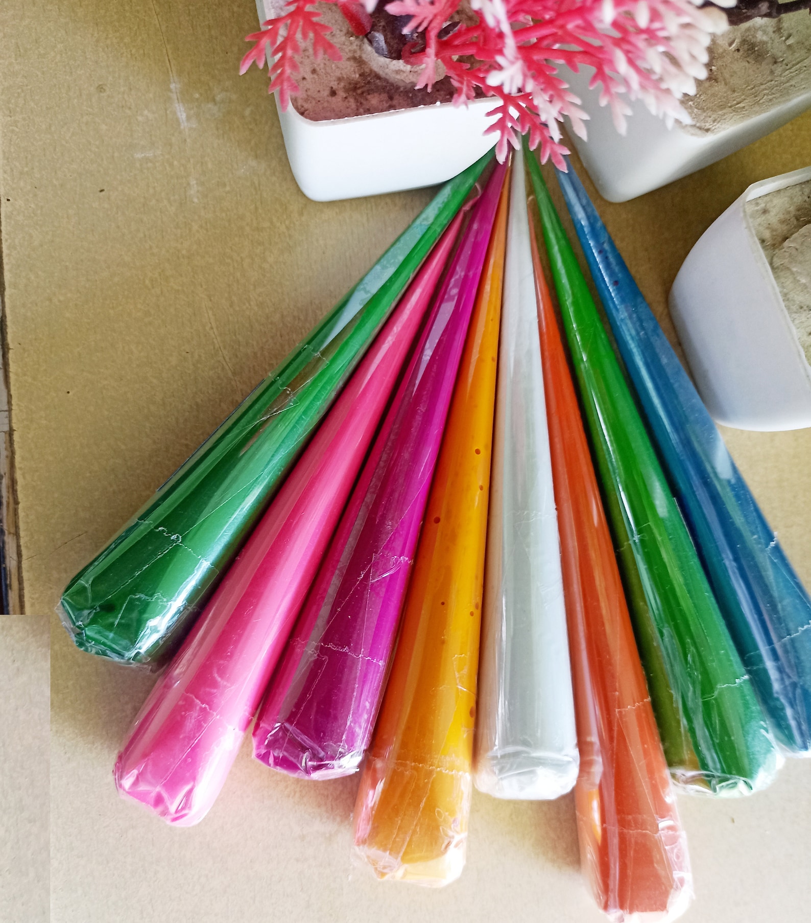 12 Multi Color Ceramic Cone, Indian Lippan Art, Best Color Ceramic Cone ...