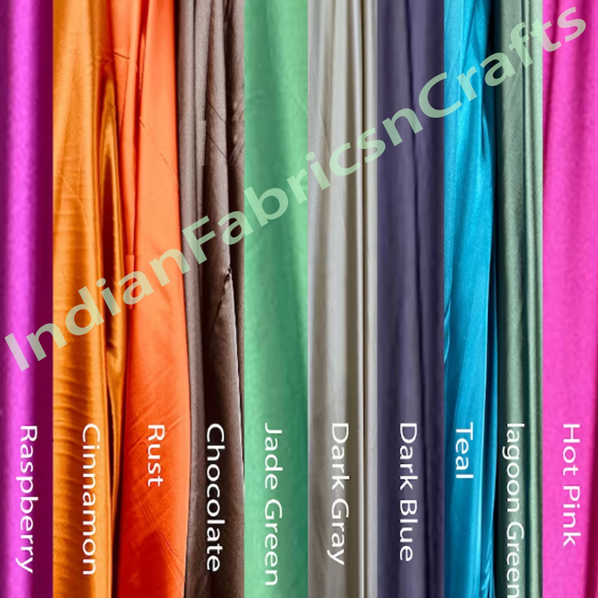 20 Colors Taffeta Fabric, Plain Taffeta Silk Fabric, Polyester Taffeta ...