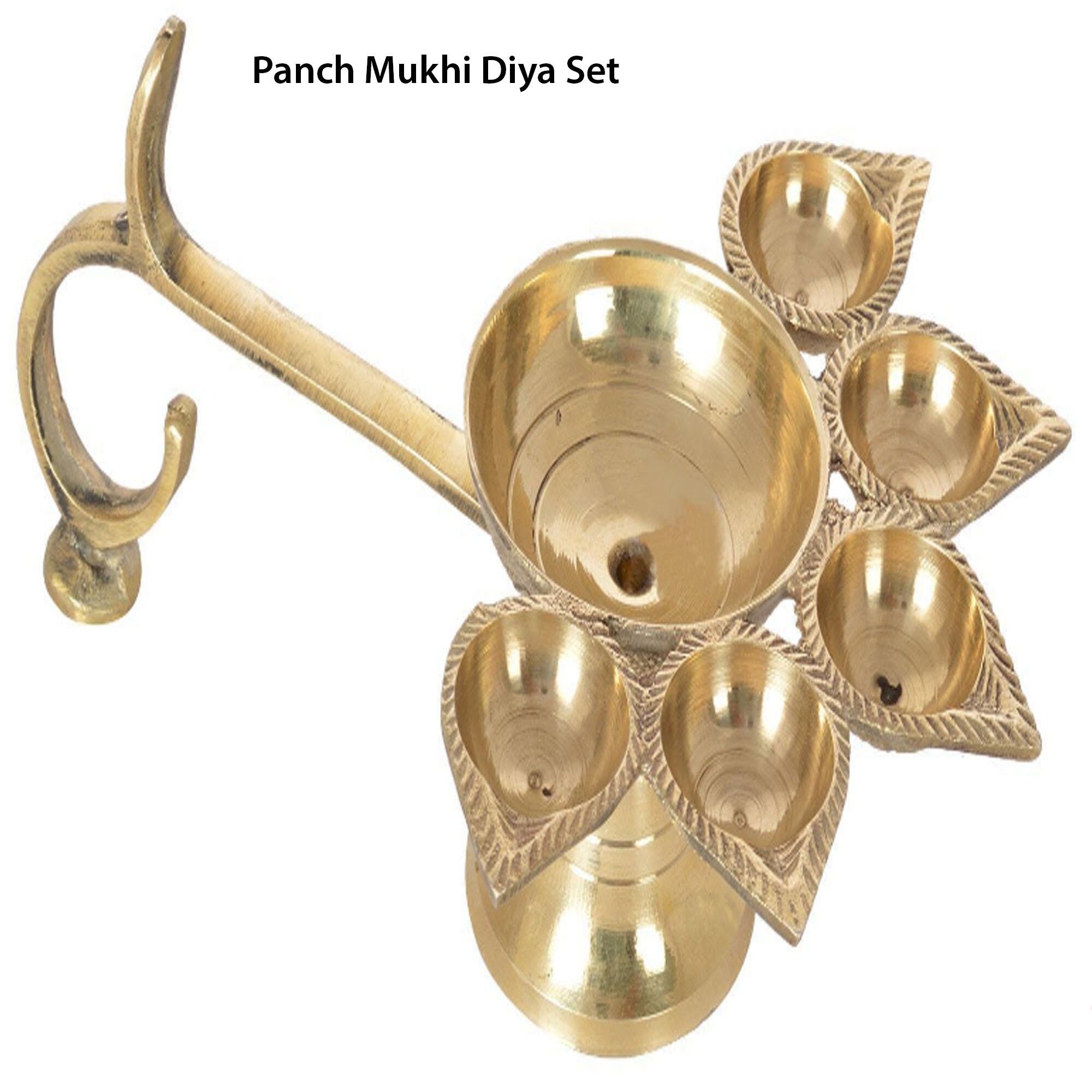 Beautiful Panchmukhi Pital Diyas Oil or Ghee Pital Diya Brass Deepak ...