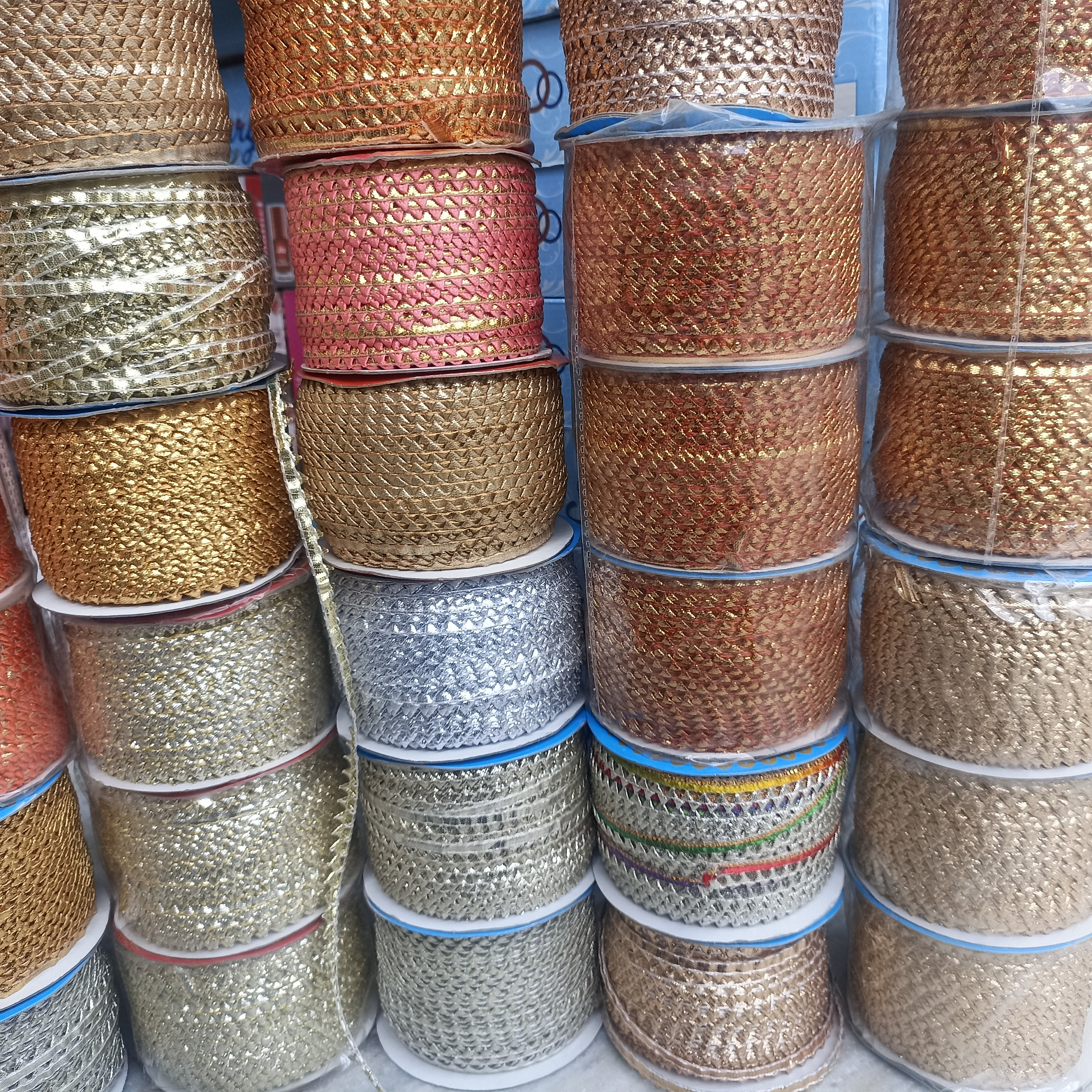 7 Color Cut Work Samosa Lace (9+9 MTR), Samosa Lace Design, Trim for ...