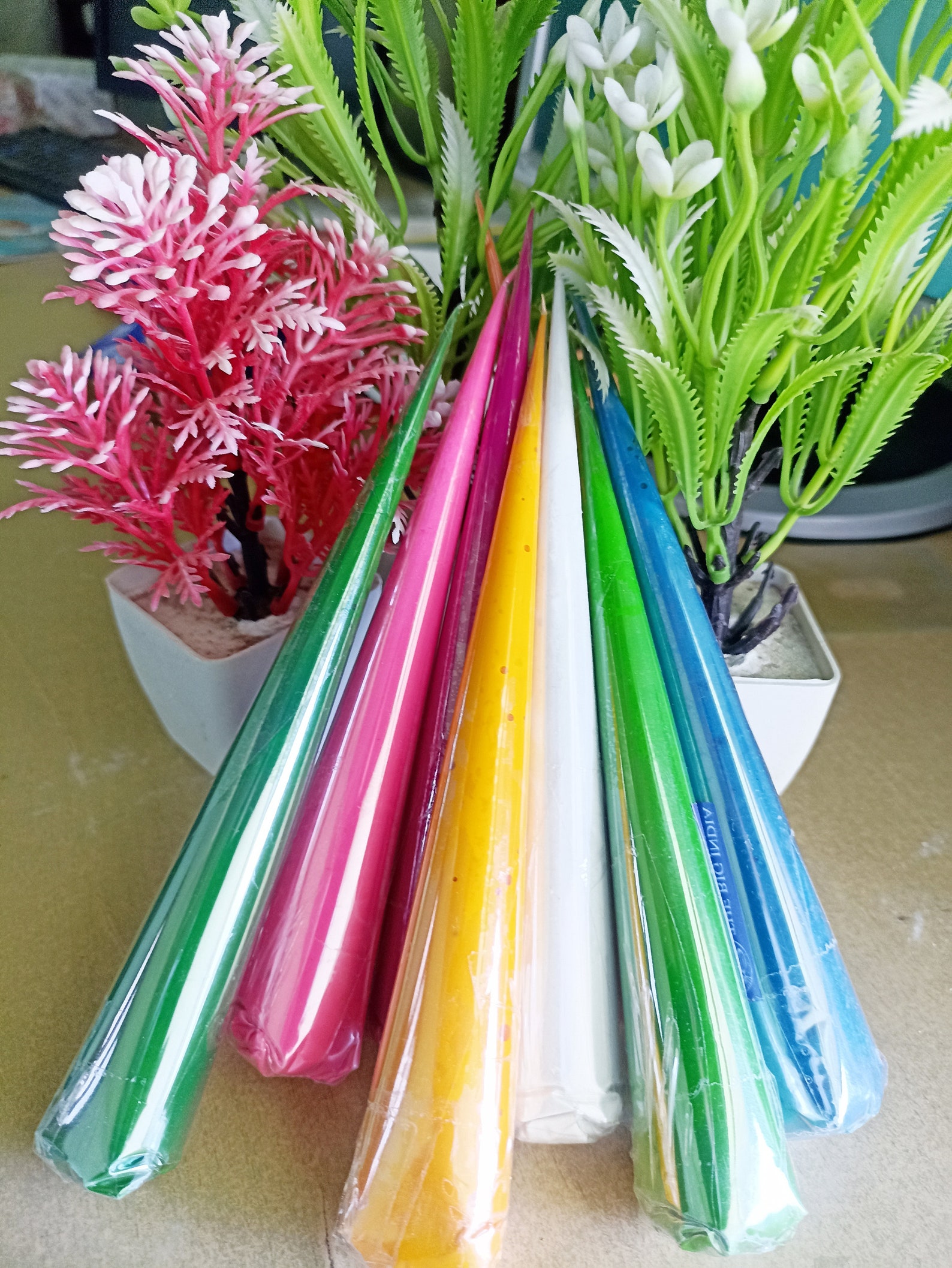 12 Multi Color Ceramic Cone, Indian Lippan Art, Best Color Ceramic Cone ...