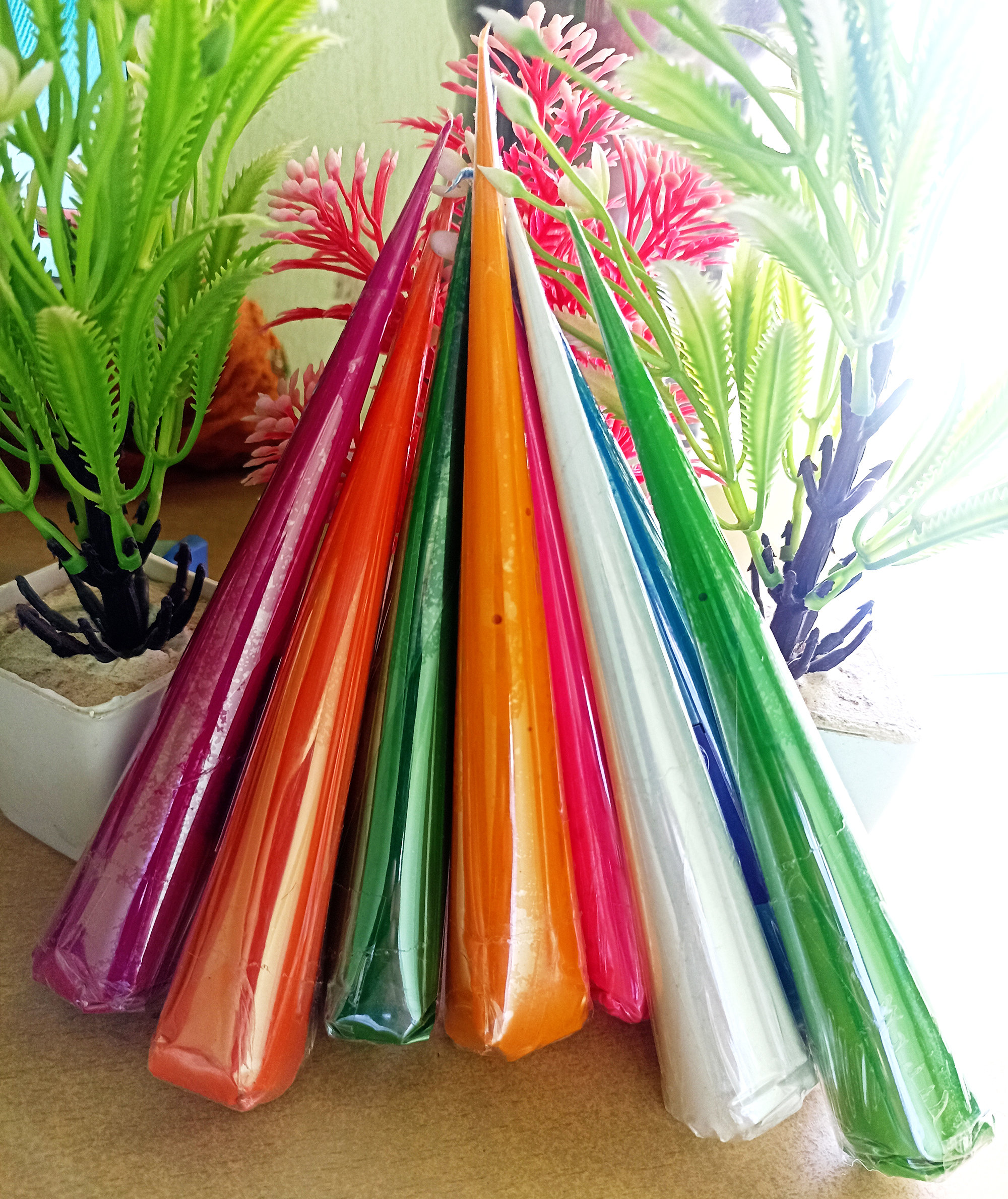 12 Multi Color Ceramic Cone, Indian Lippan Art, Best Color Ceramic Cone ...